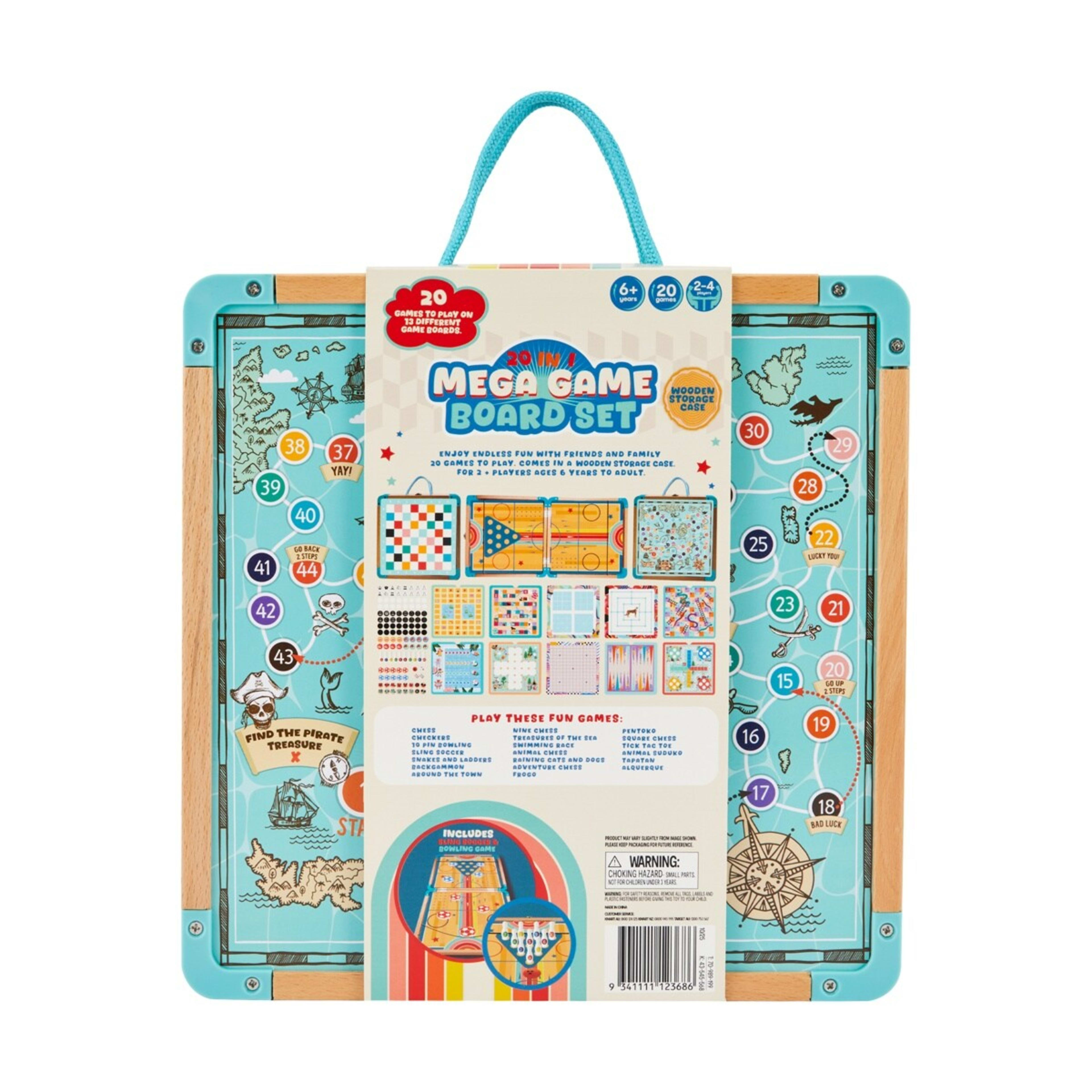 20-in-1 Mega Game Board Set - Kmart