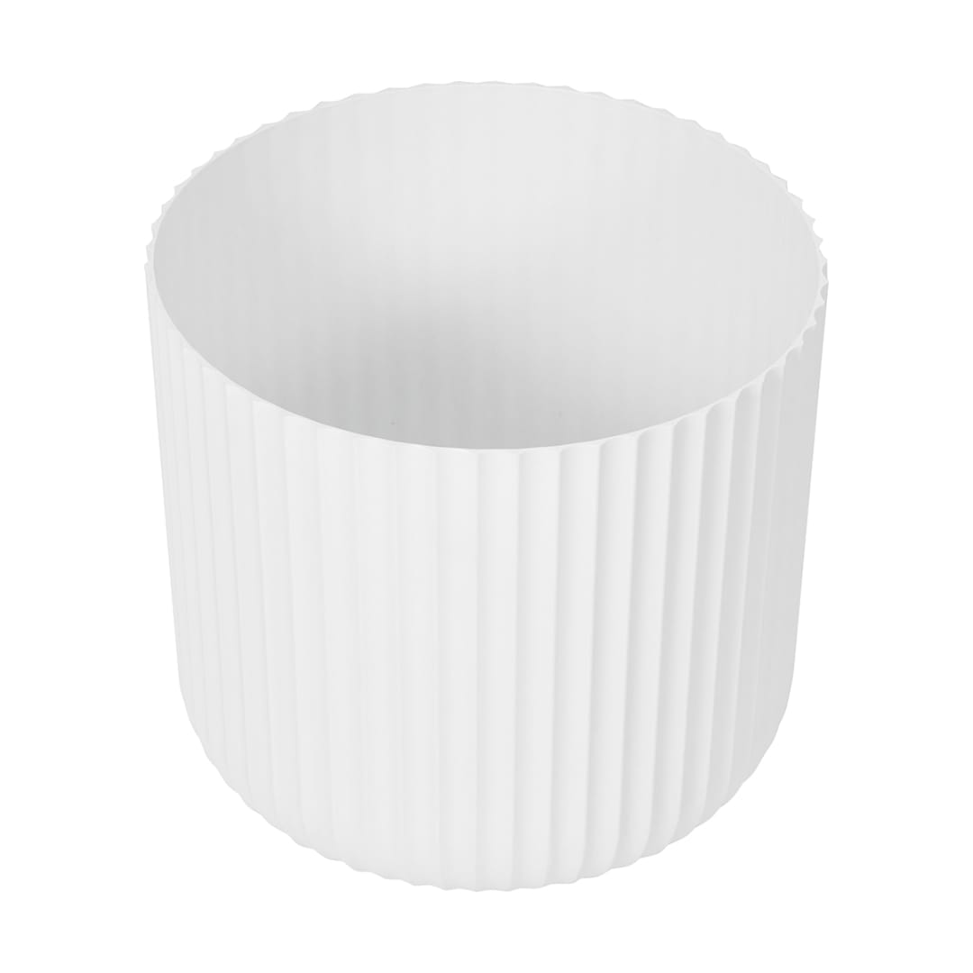 30cm Linear Plastic Pot - White - Kmart