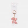 Bow Keyring - Gold Tone and Pink - Kmart