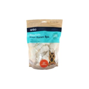 Pet Treat Rawhide Knot Bones 8 Pack - Kmart NZ