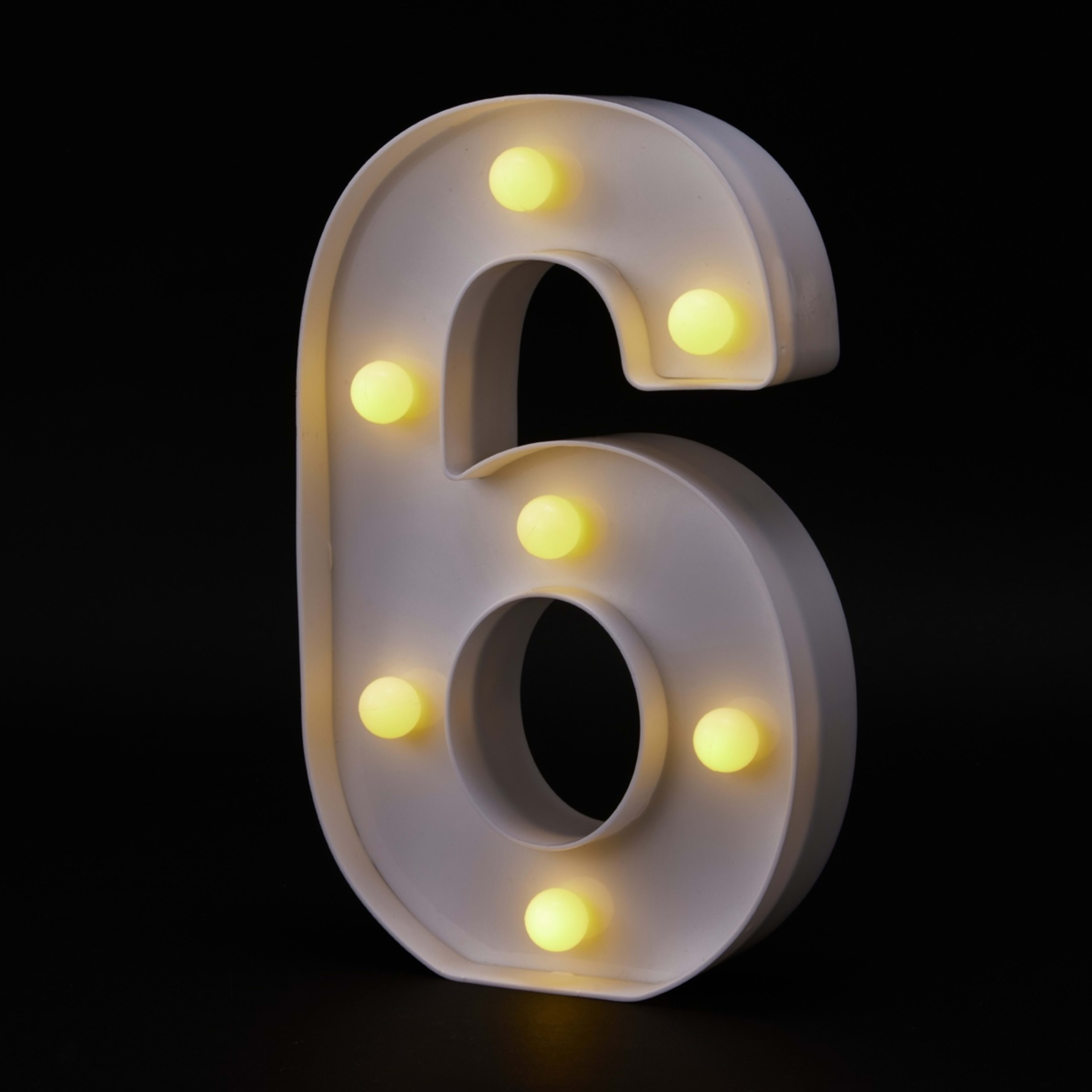 Light Up Number 6 - Kmart