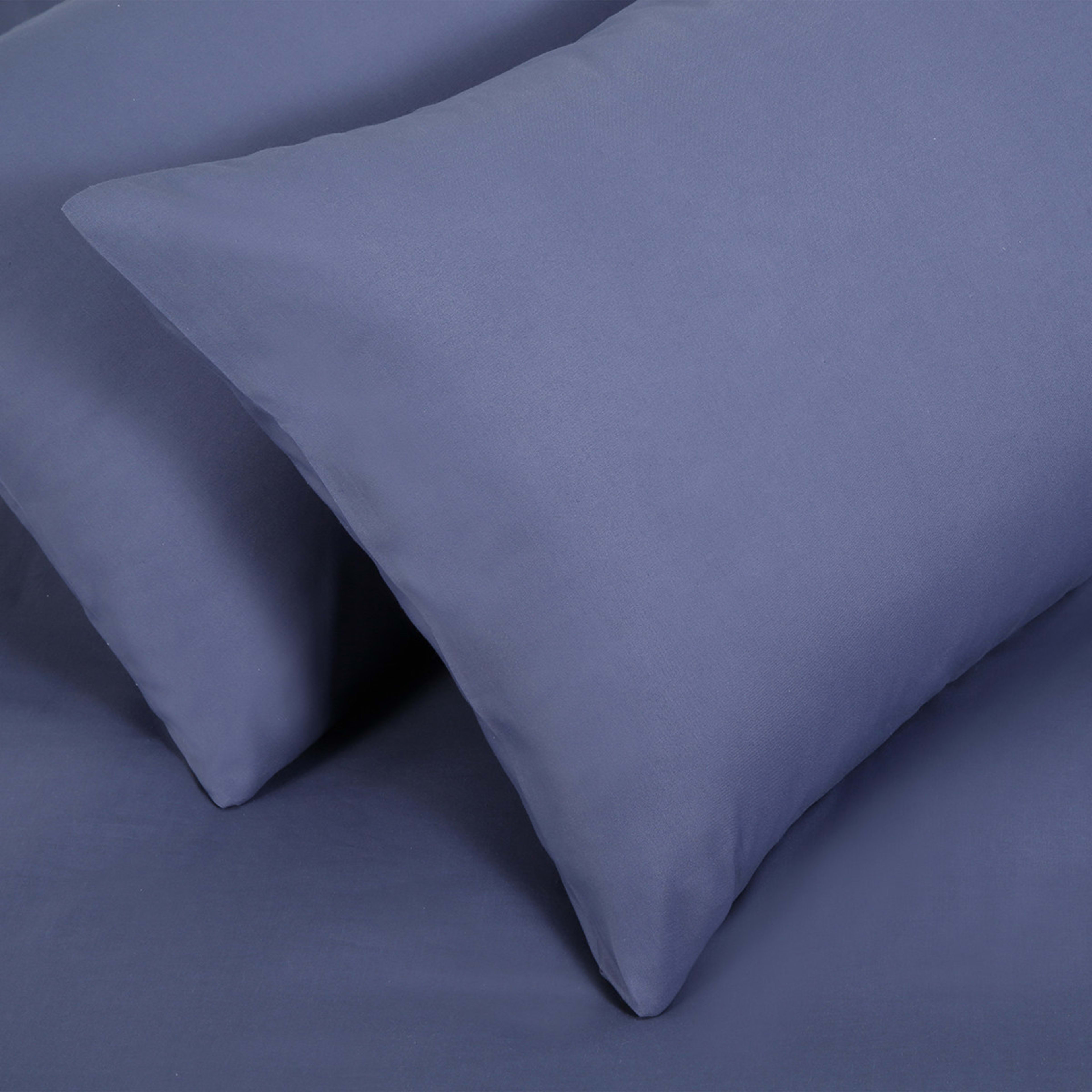 180 Thread Count Sheet Set - Queen Bed, Mid Blue - Kmart
