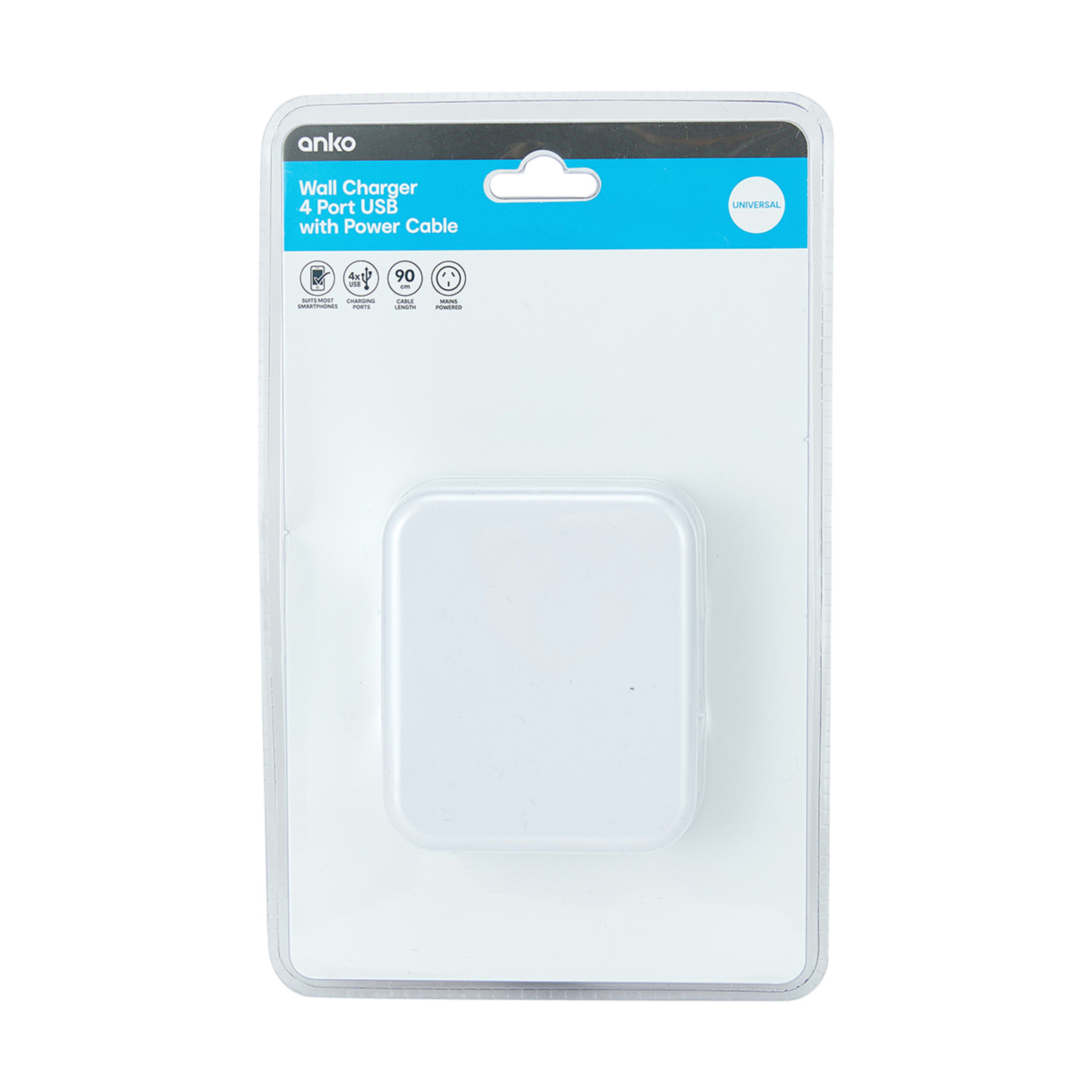 USB 4 Port Desktop Charger - Kmart