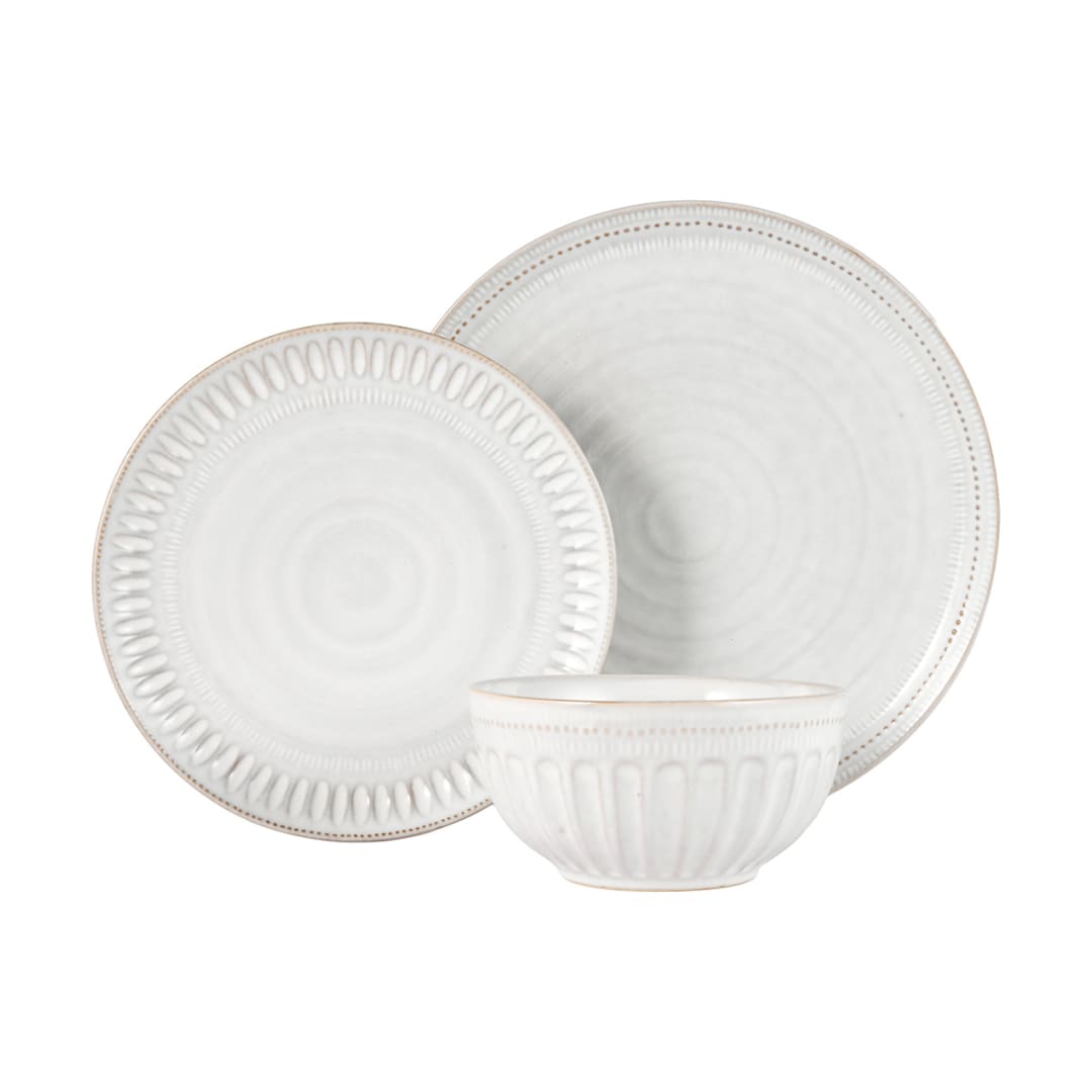 White Maison 12 Piece Dinner Set - Kmart