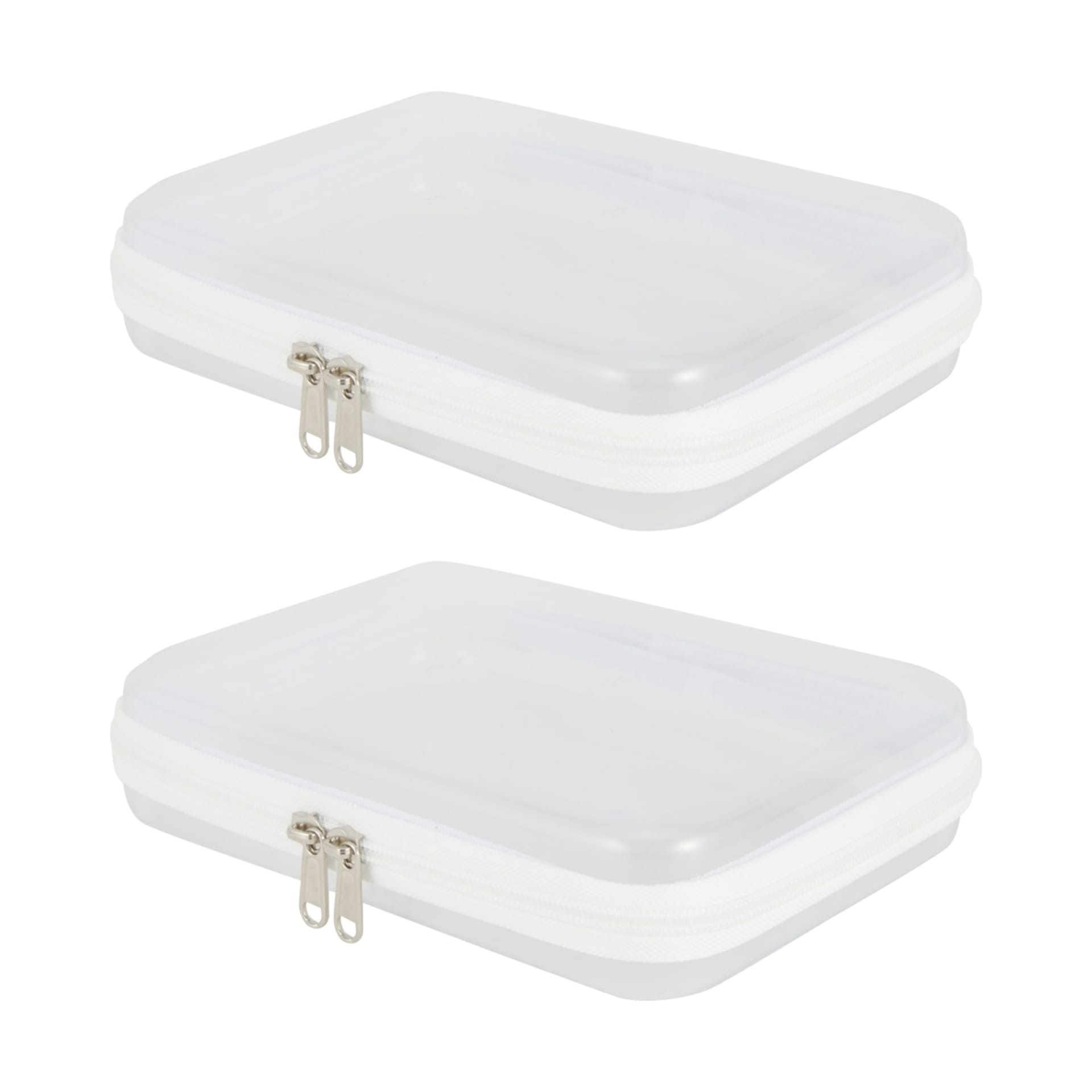 2 Pack Clear Packing Cubes - White - Kmart NZ