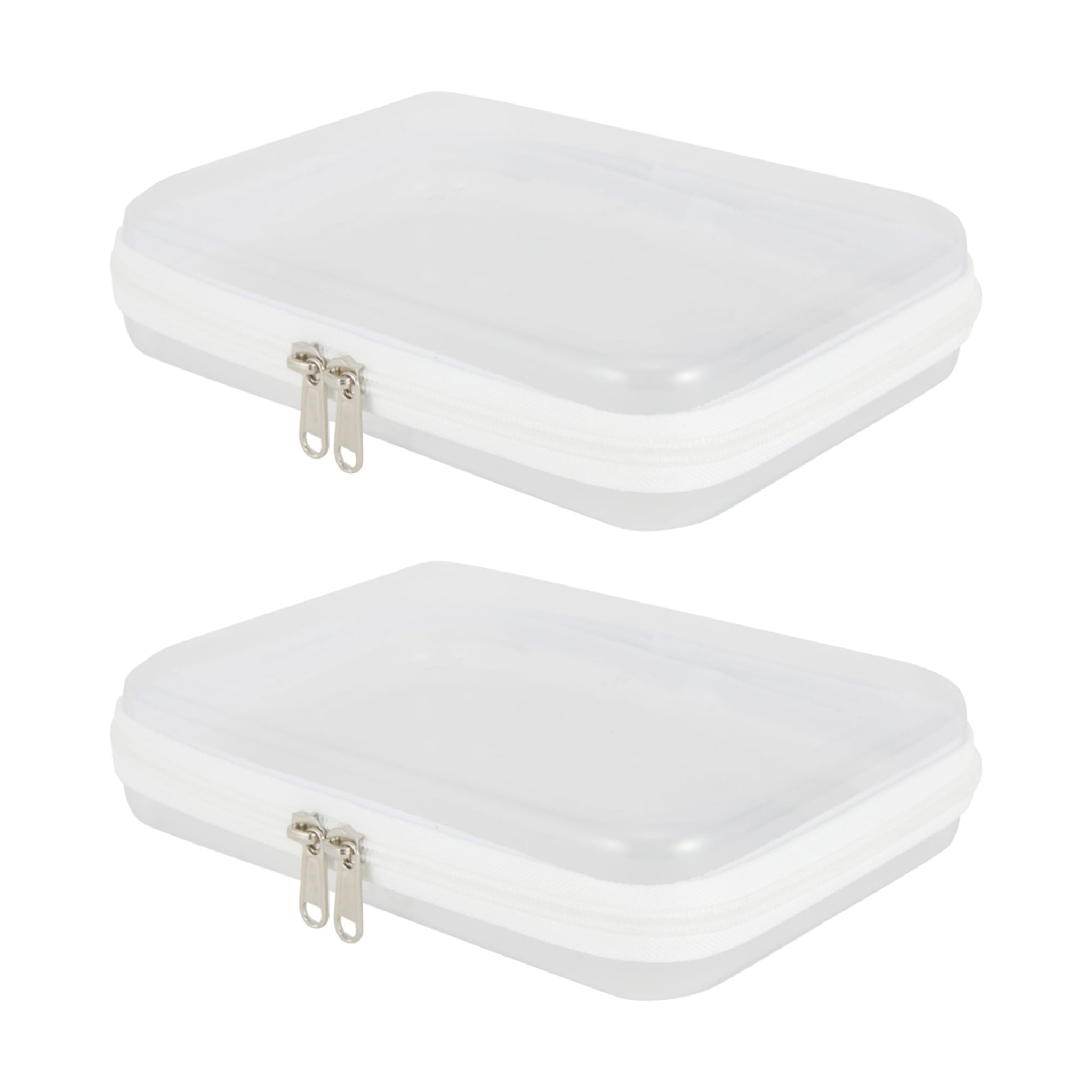 2 Pack Clear Packing Cubes - White - Kmart