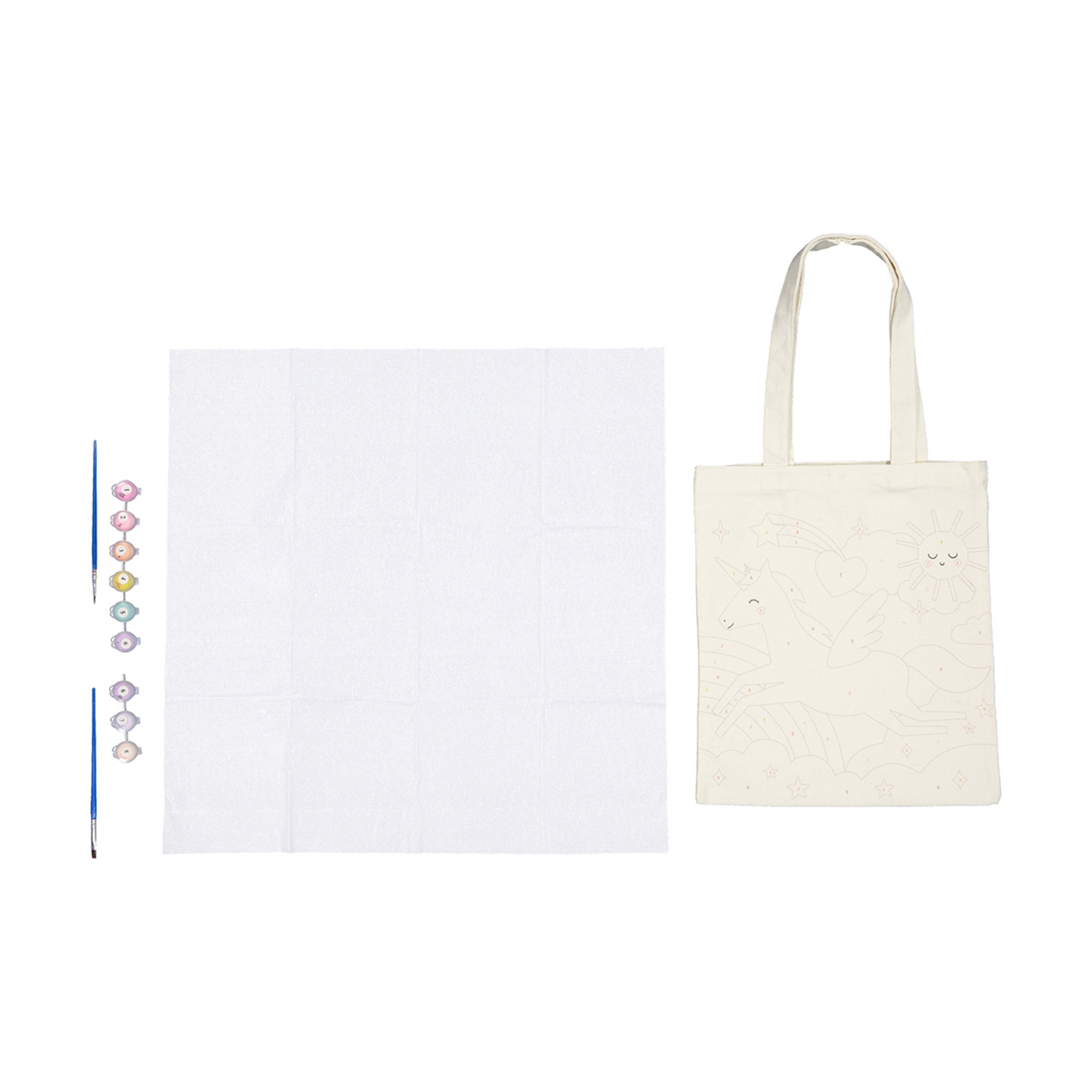 13 Piece Paint by Number Tote Bag - Unicorn - Kmart