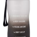2.1L Black Ombre Daily Intake Flip Lid Drink Bottle - Kmart