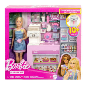 Barbie Coffee Shop Playset with Blonde Barista Doll - Kmart