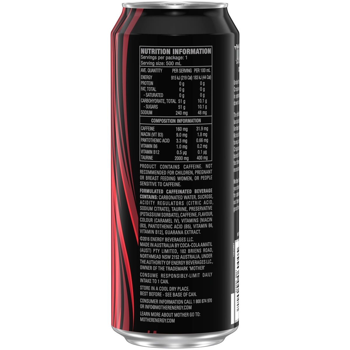 Mother Original Energy Drink 500ml - Kmart