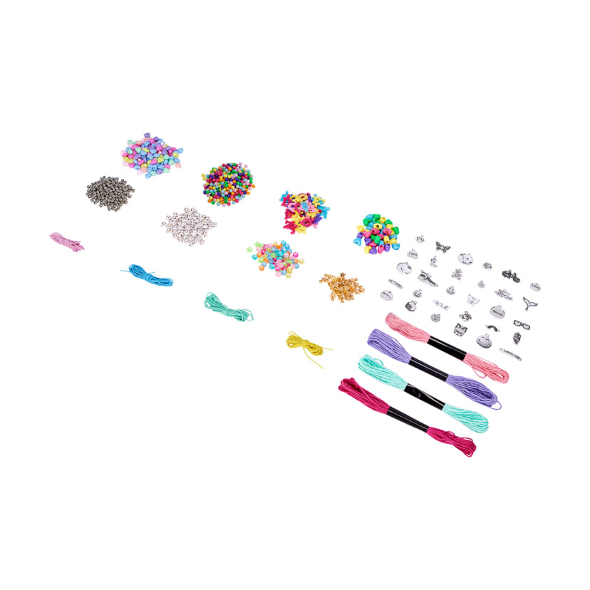 Make Your Own Charms and Beads Necklace and Bracelets Set - Kmart