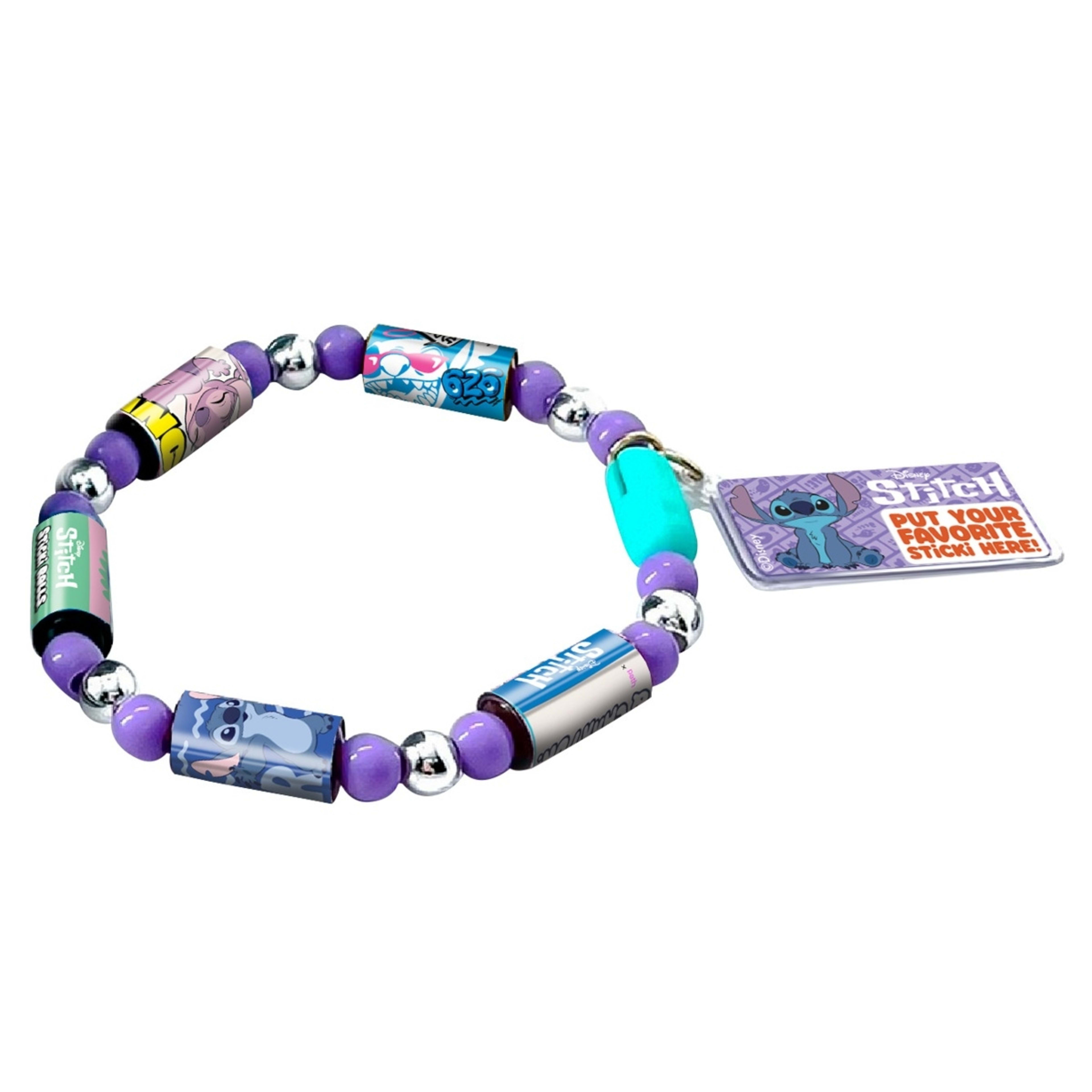 Sticki Rolls Disney Lilo & Stitch Sticker Bracelet and Necklace Pendant ...