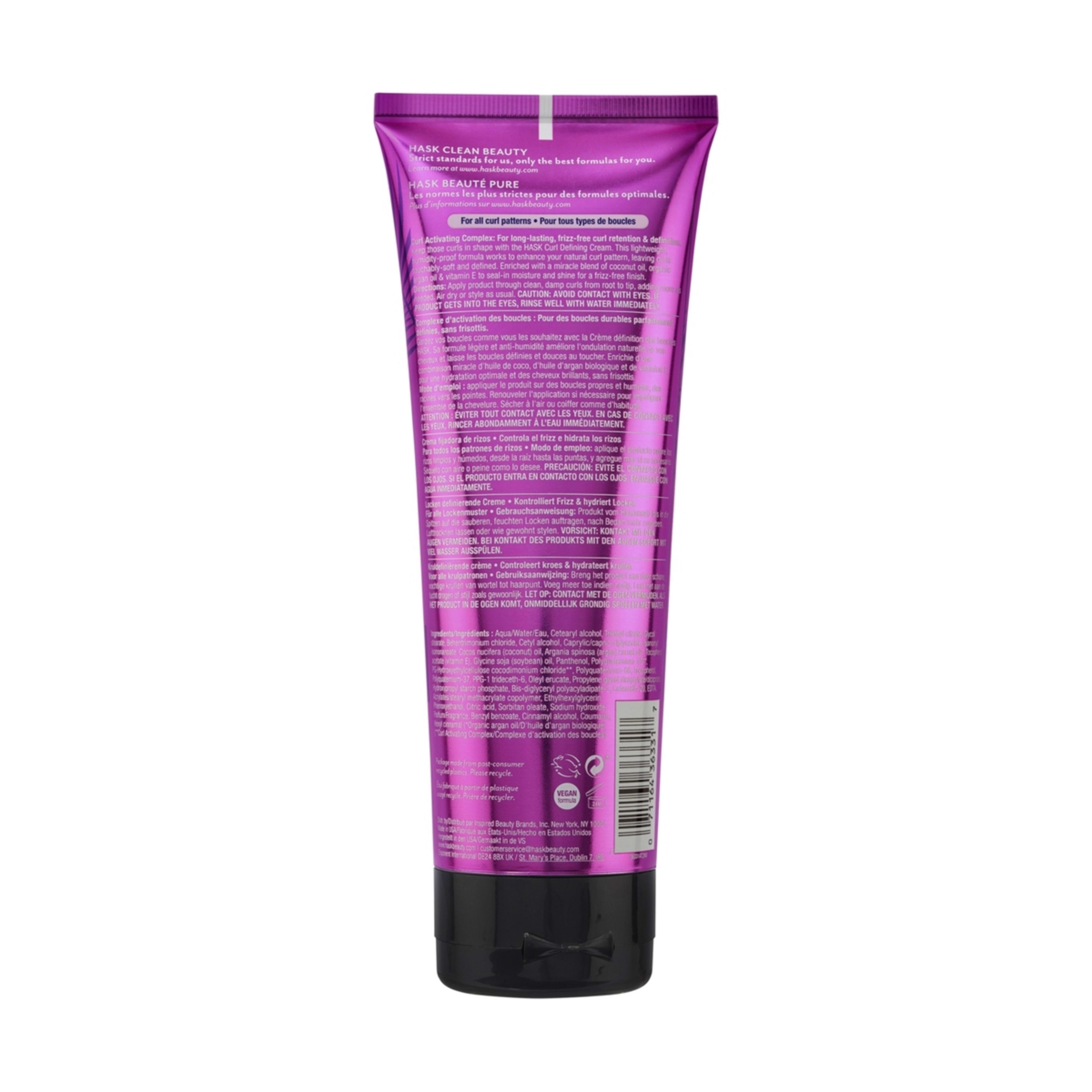 Hask Curl Care Curl Defining Cream 198ml Coconut Oil Argan Oil