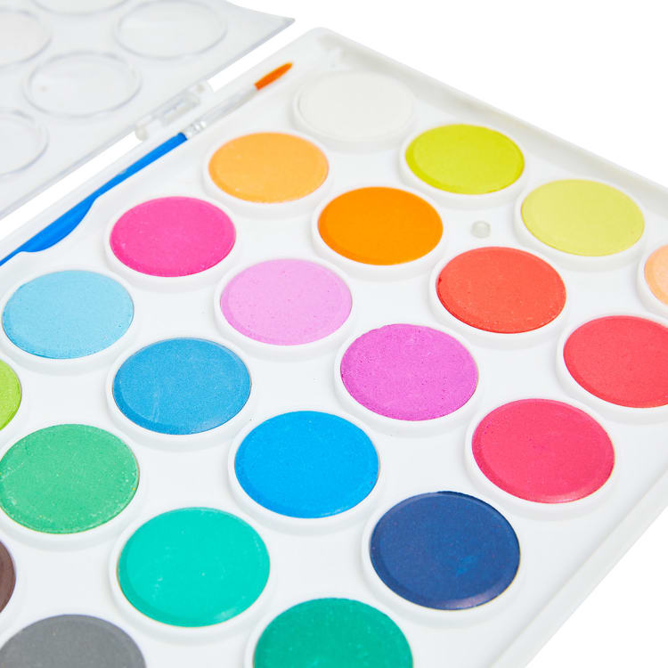 25 Piece Watercolour Paint Palette - Kmart