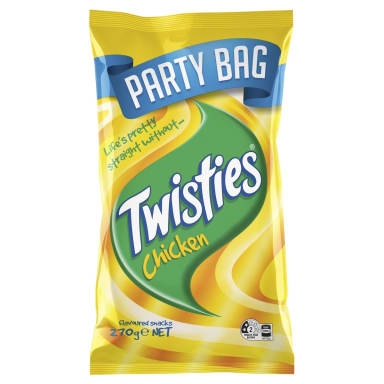Twisties Chicken Flavoured Snacks Party Bag 270g - Kmart