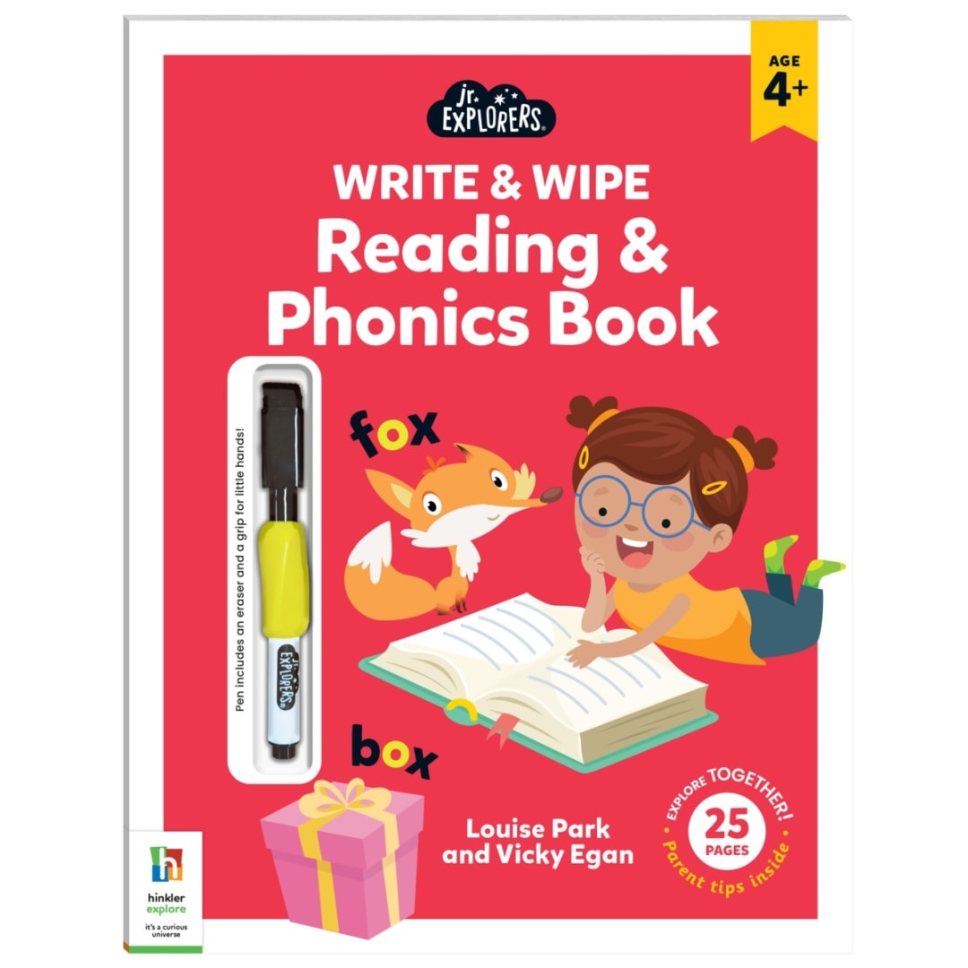 Junior Explorers: Write and Wipe Reading and Phonics Book by Louise ...