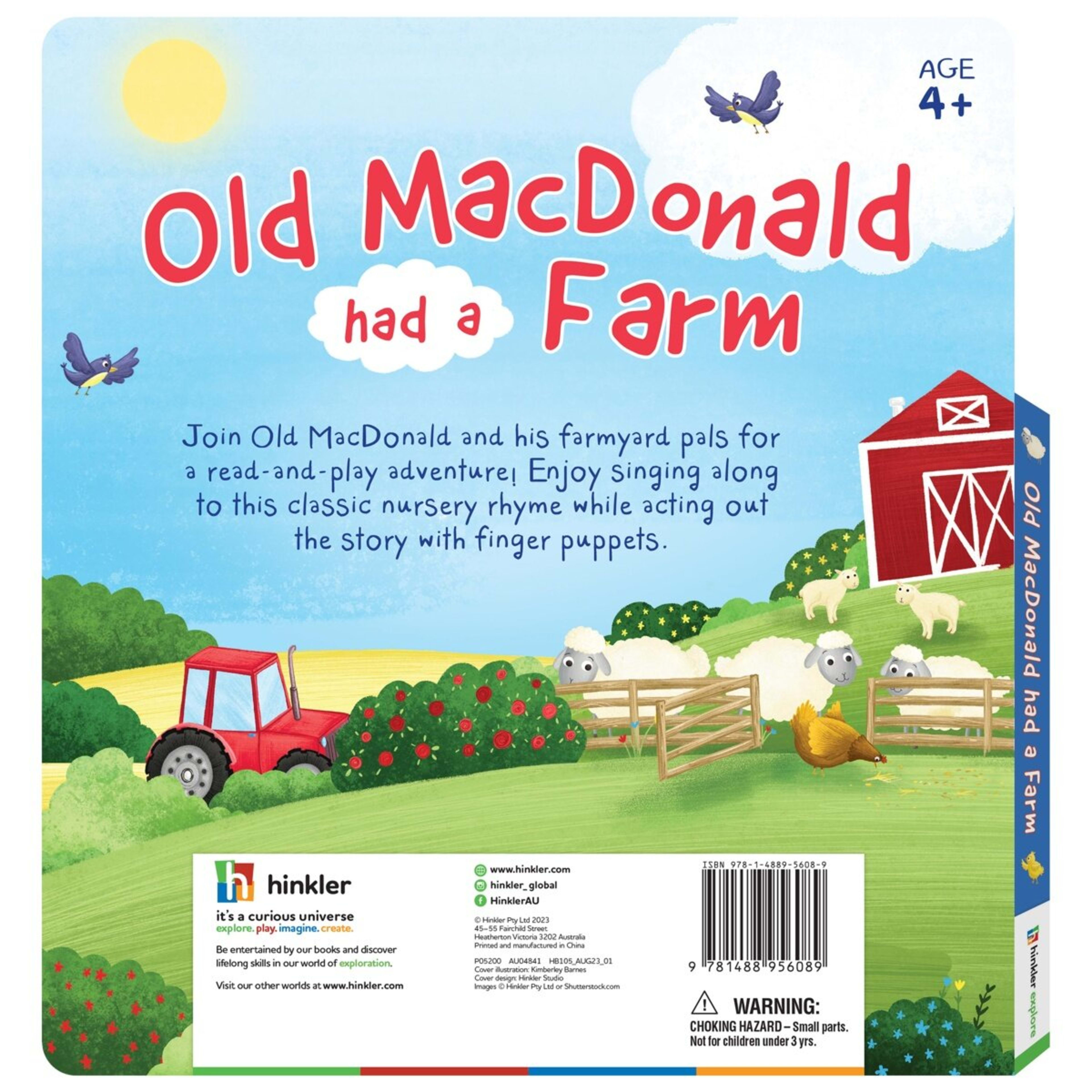 Old MacDonald Had a Farm Finger Puppet Book - Kmart