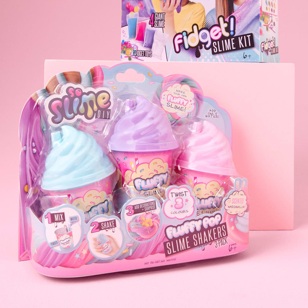 3 Pack So Slime DIY Fluffy Pop Shakers - Kmart