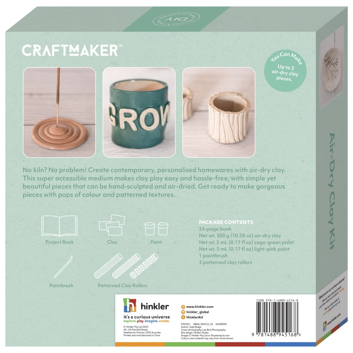 Craft Maker Air-Dry Clay Kit - Kmart