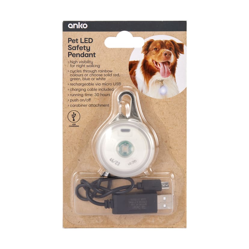 Pet LED Safety Pendant - Kmart