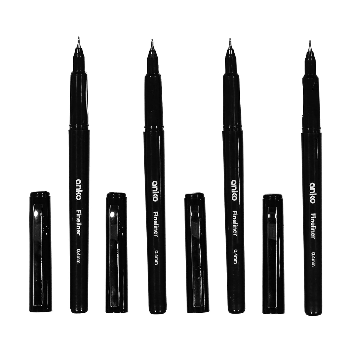 4 Pack Fineliner Pens - Kmart NZ