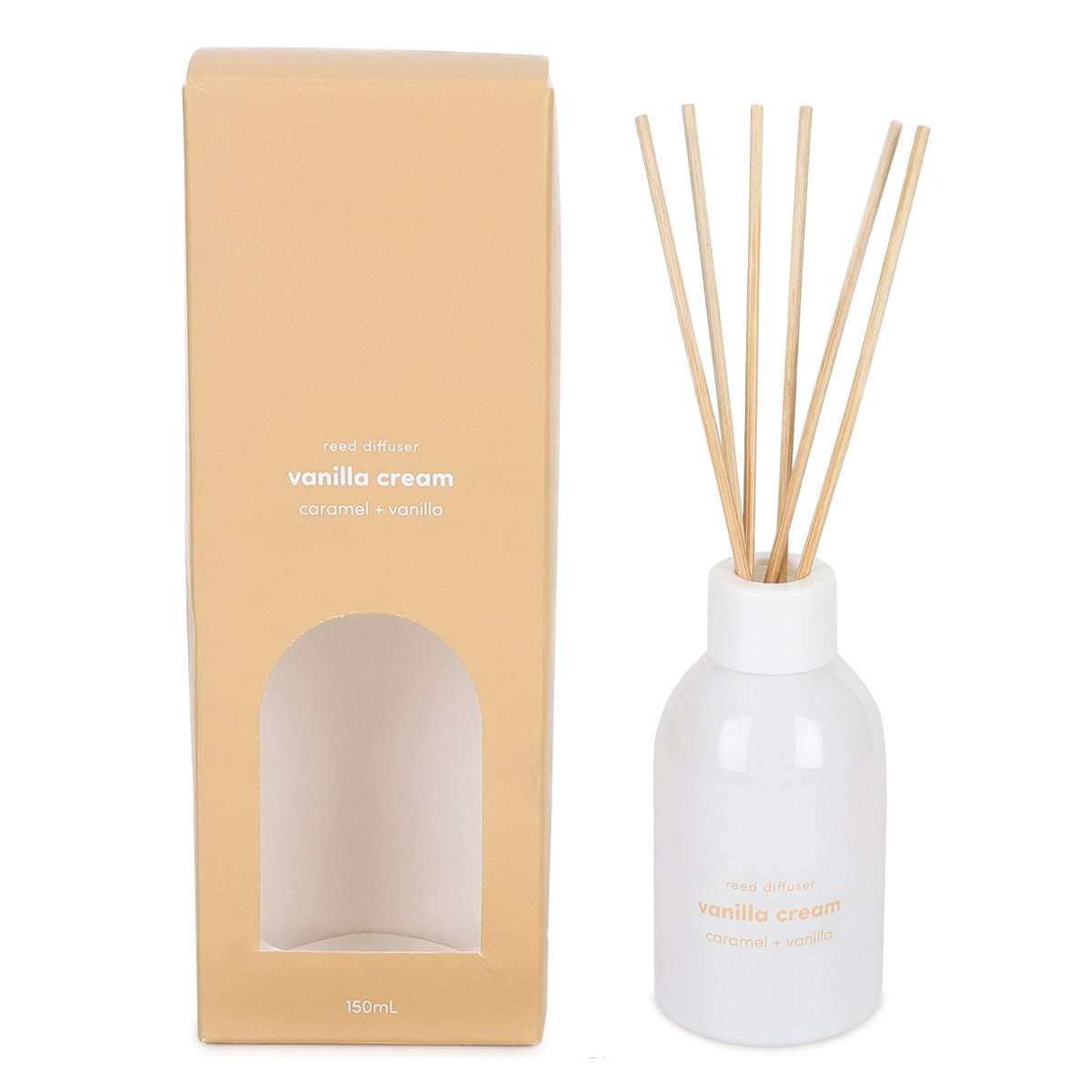 Vanilla Cream Reed Diffuser 150ml - Kmart NZ