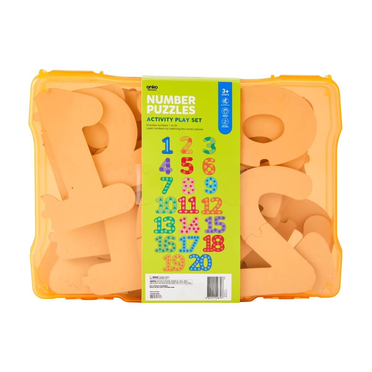 40 Piece Number Puzzles Activity Play Set - Kmart