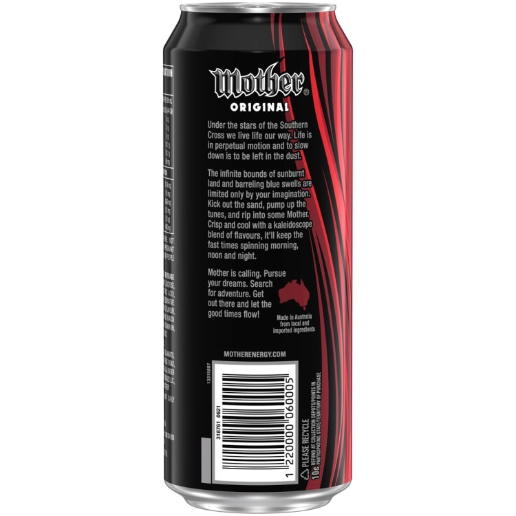 Mother Original Energy Drink 500ml - Kmart