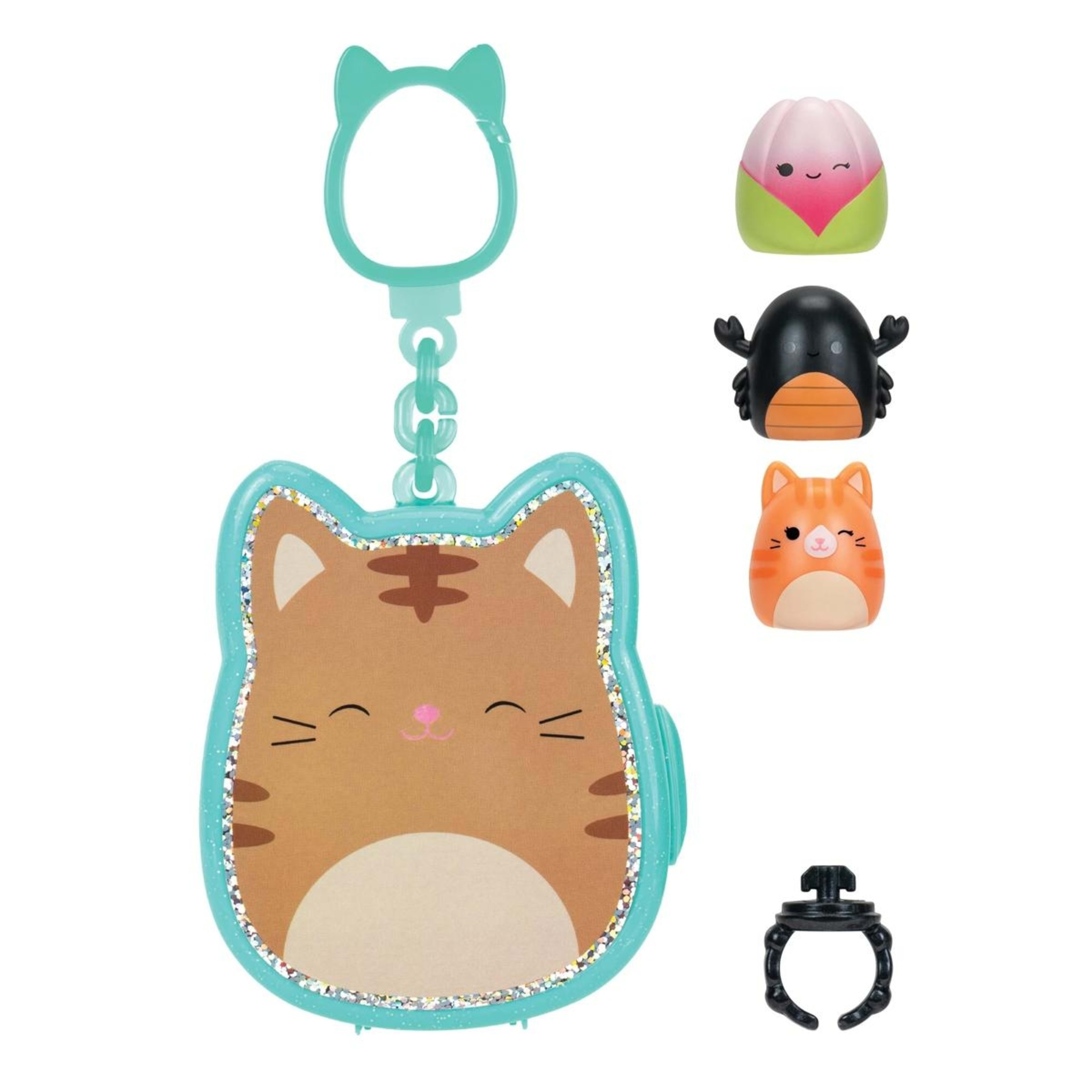 5 Piece Original Squishmallows Squish-A-Longs Clip-A-Long Mini-Squish ...