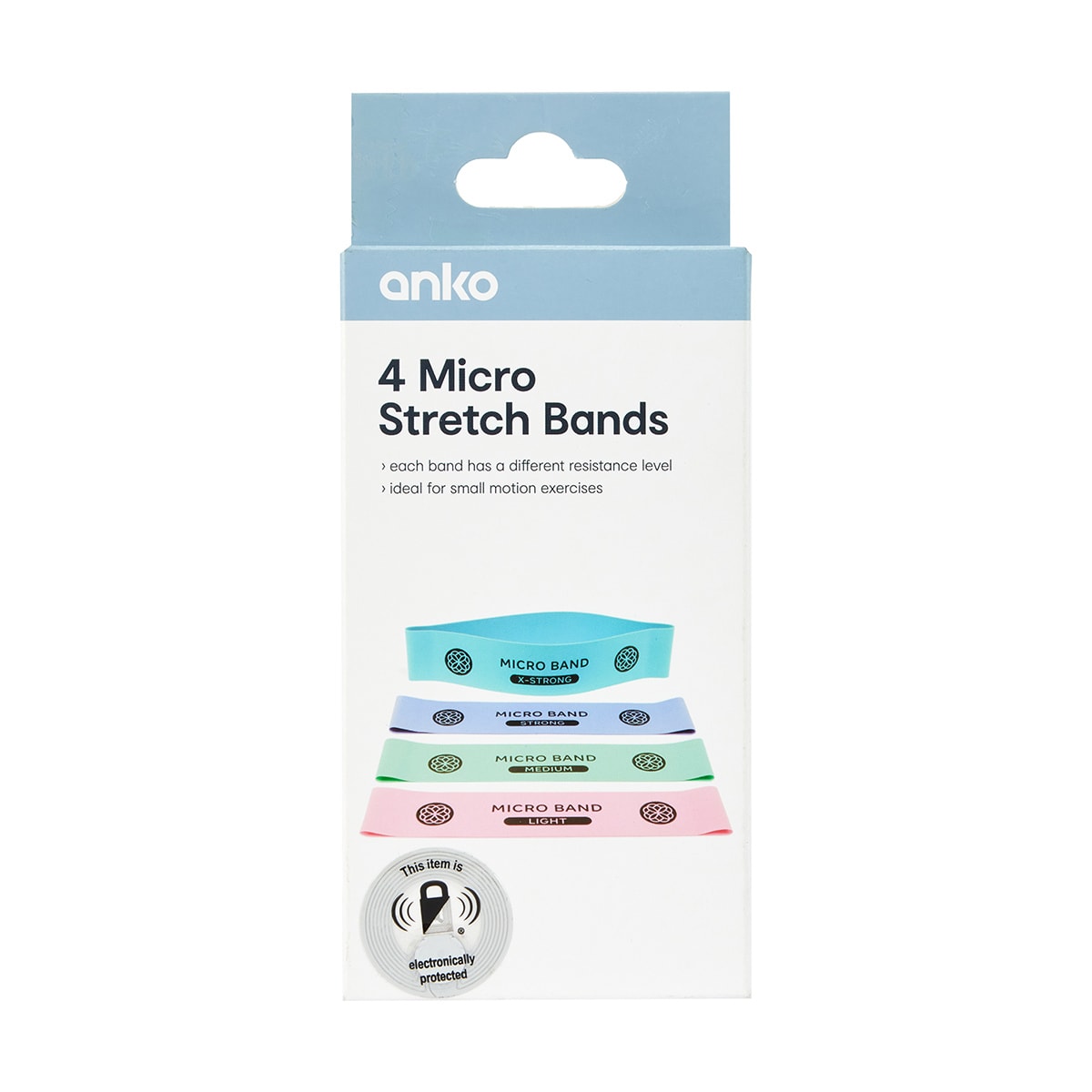 4 Micro Stretch Bands - Kmart