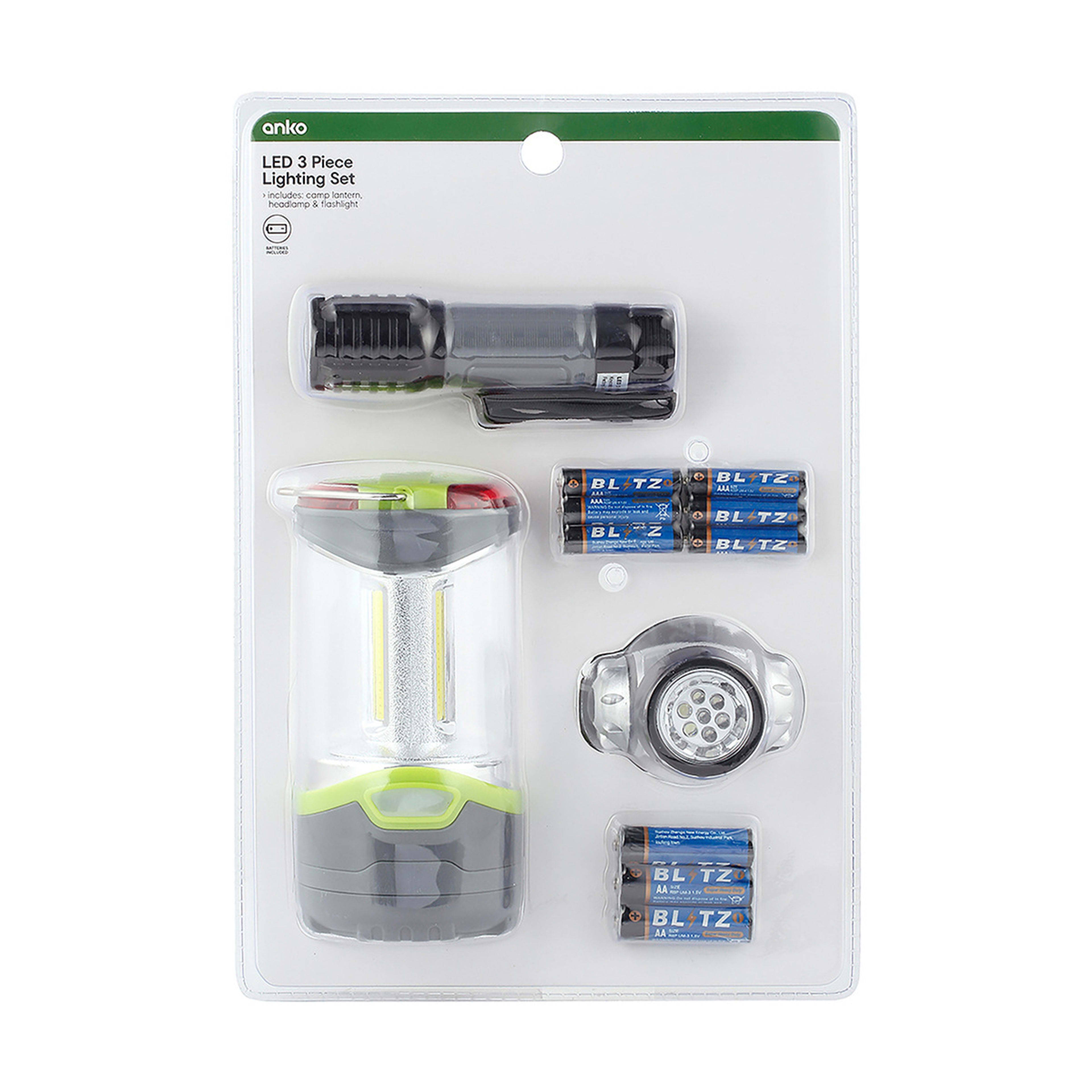 LED 3 Piece Lighting Set - Kmart