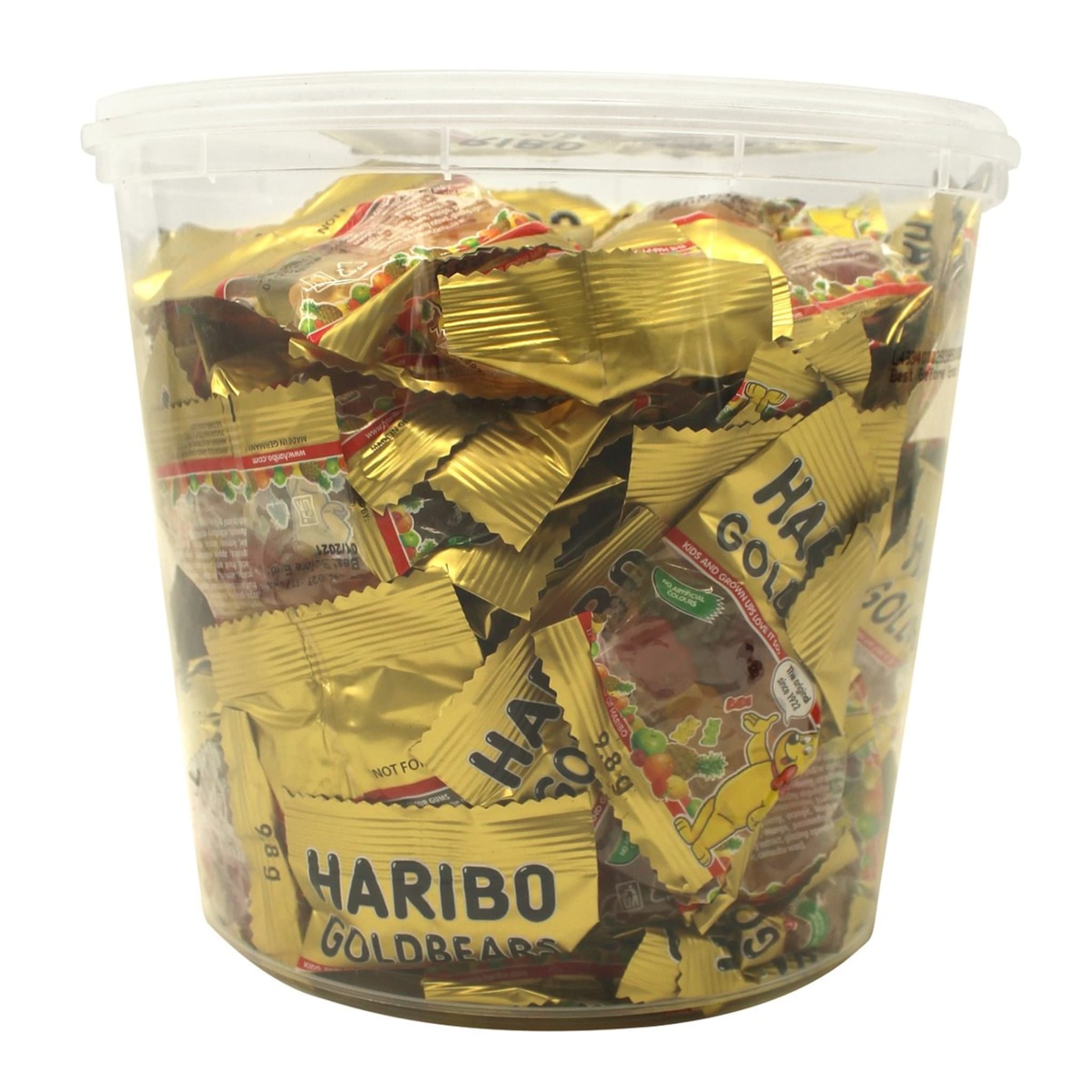 100 Piece Haribo Goldbears Mini Bags Bucket 980g - Kmart