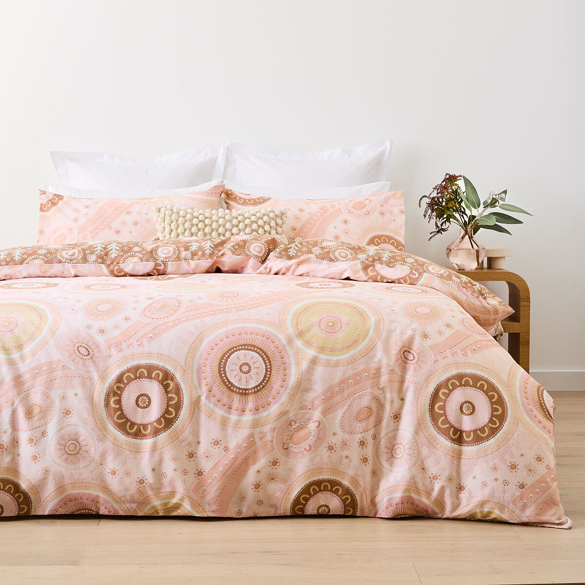 Dyurali Budyari Cotton Rich Reversible Quilt Cover Set Queen Bed
