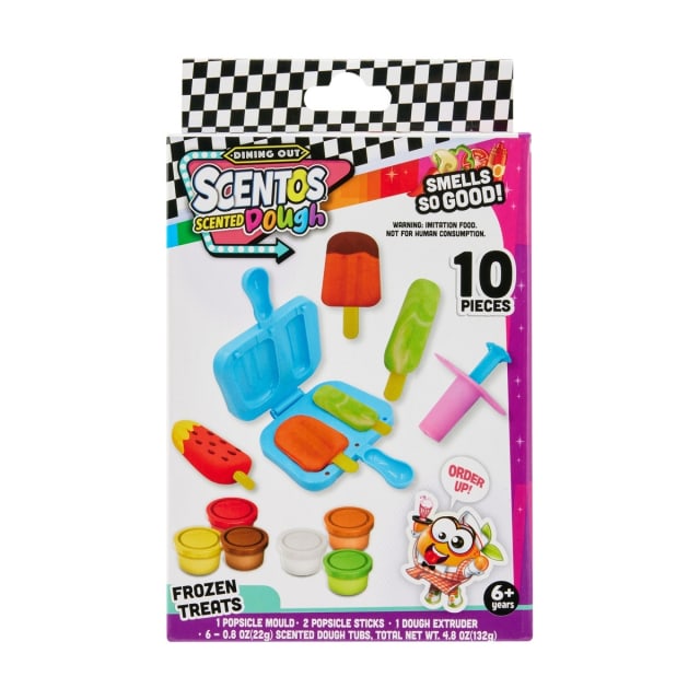 10 Piece Scentos Scented Dough Dining Out Set - Frozen Treats - Kmart