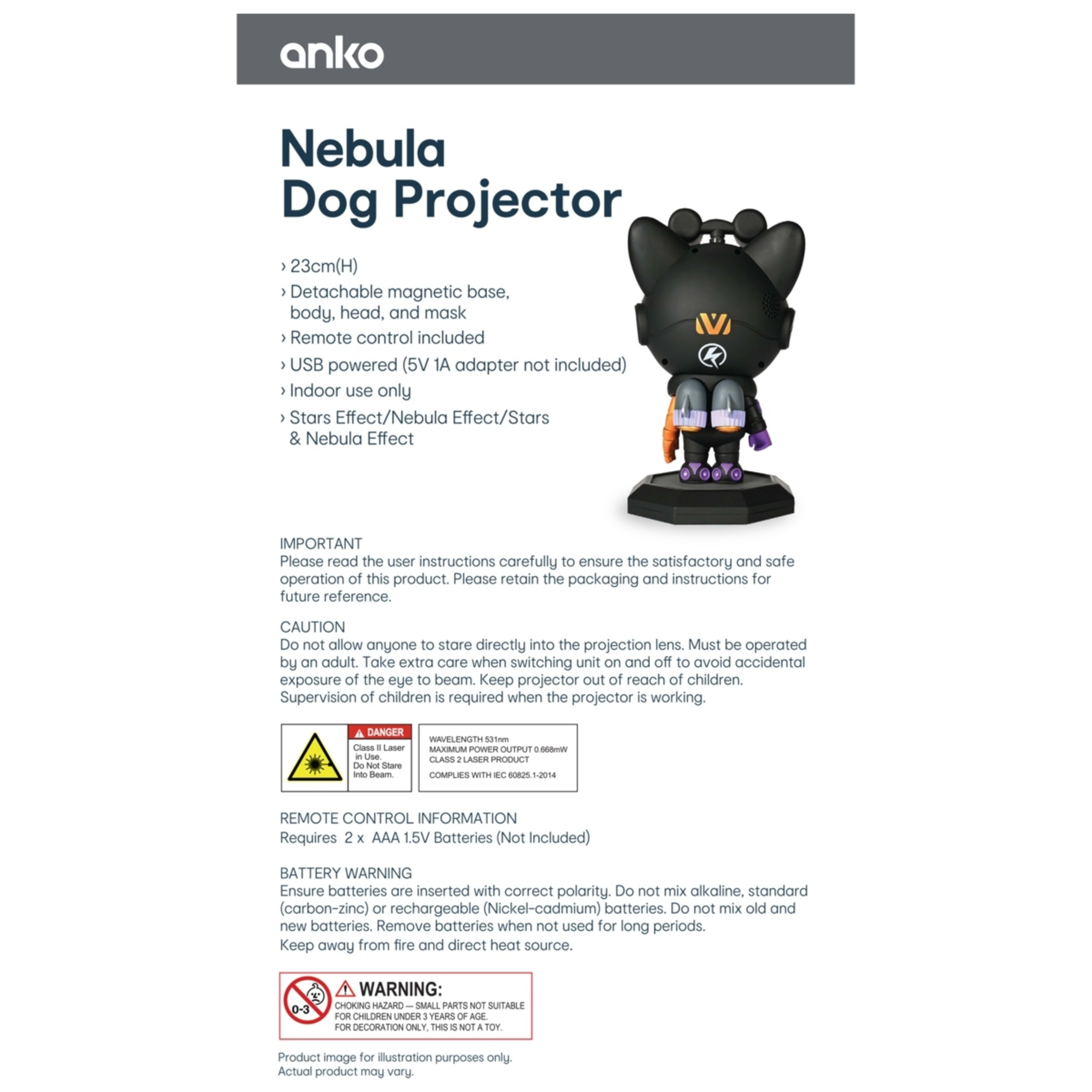 Nebula Dog Projector with Stars - Kmart