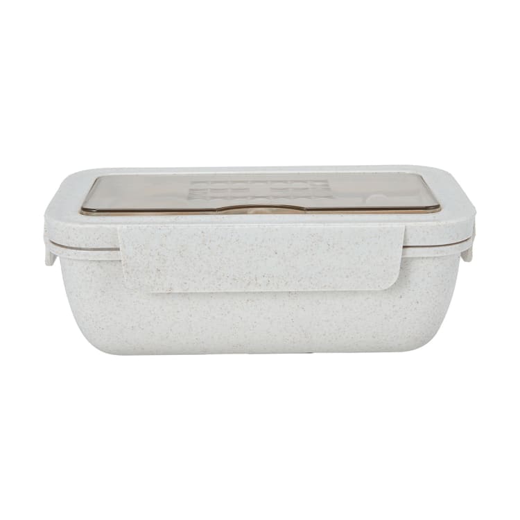 Oatmeal Wheat Straw Lunch Box with Cutlery - Kmart
