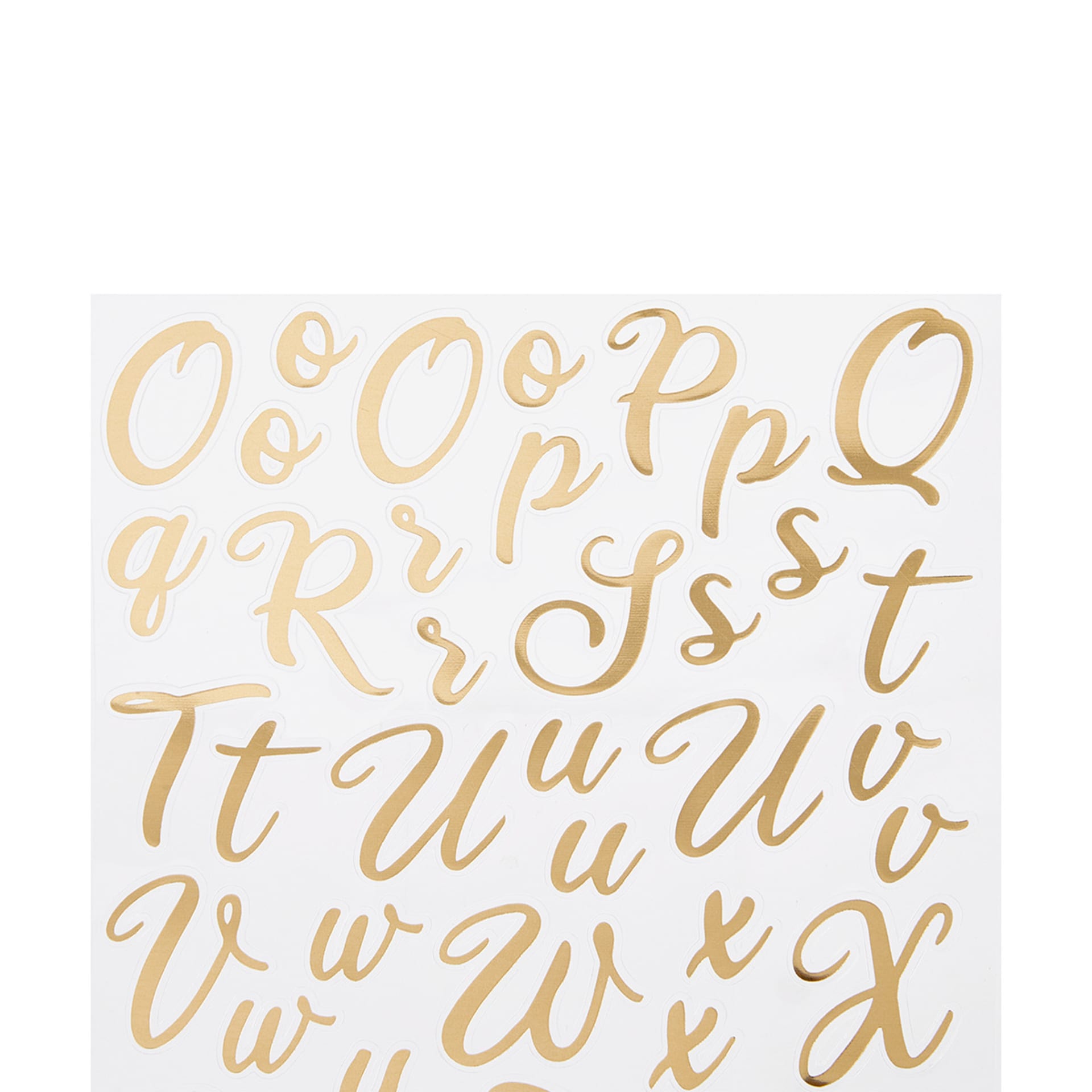 Alphabet Stickers - Gold Look - Kmart