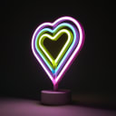 LED Heart Desk Lamp - Kmart