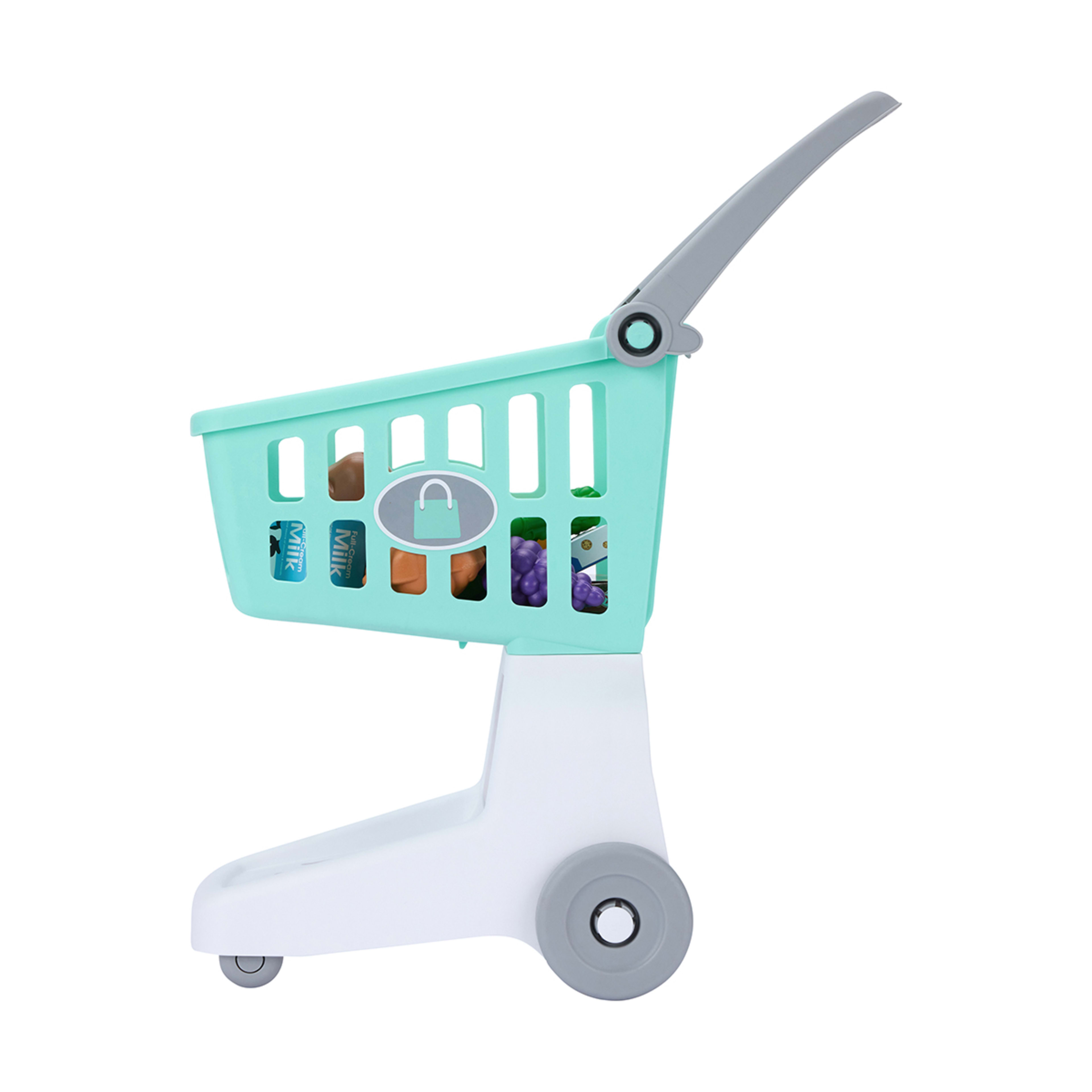 18 Piece Shopping Trolley and Food Playset - Kmart