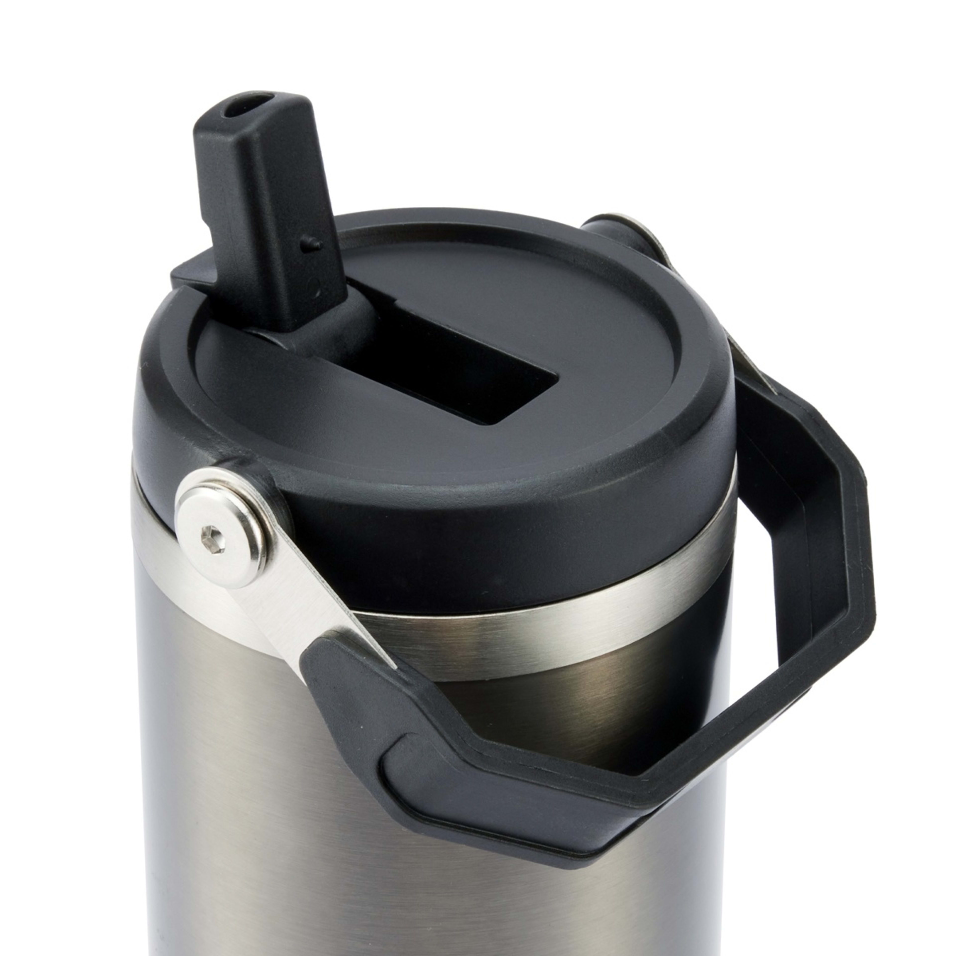 840ml Gunmetal Tumbler with Top Handle - Kmart