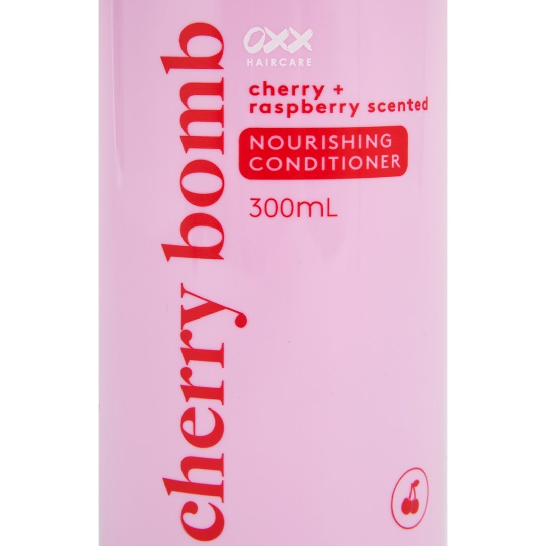 OXX Haircare Cherry Bomb Nourishing Conditioner 300ml - Cherry and Raspberry Scented - Kmart