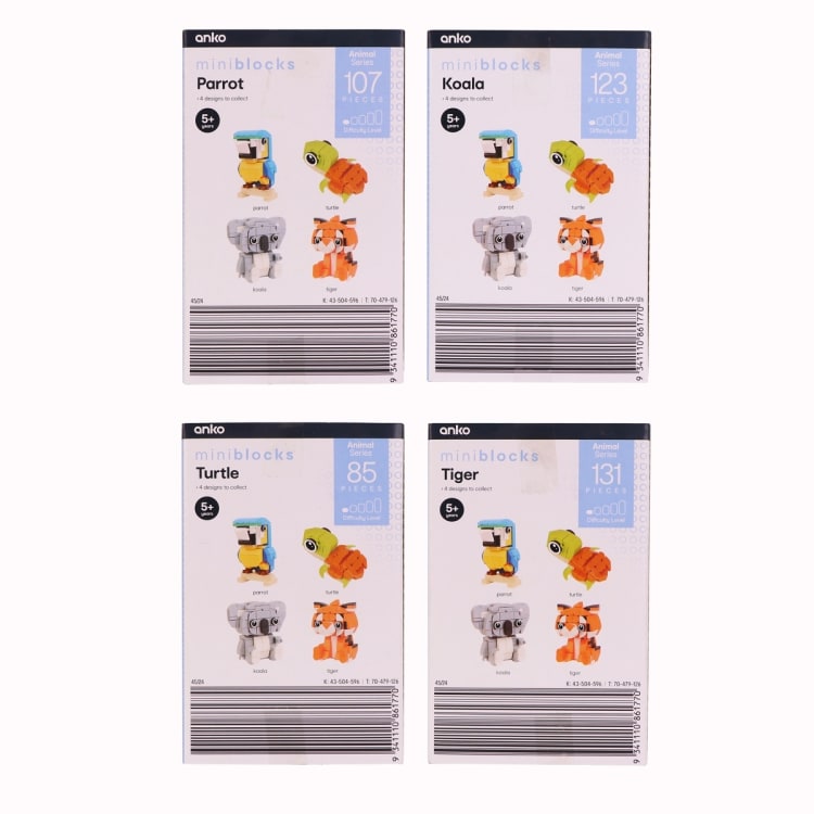 Mini Blocks Animal Series - Assorted - Kmart NZ