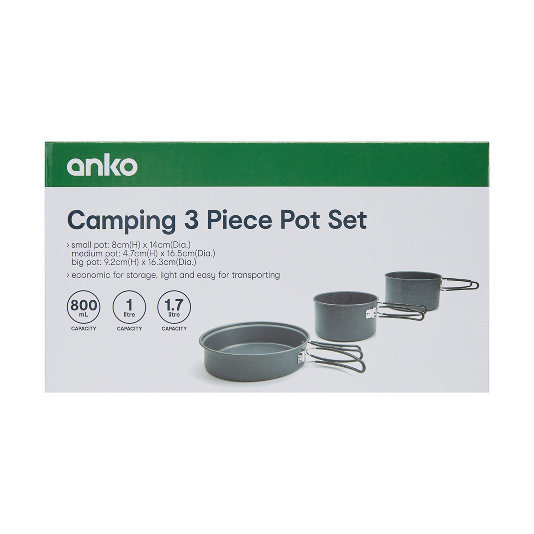 3 Piece Pot Set - Kmart