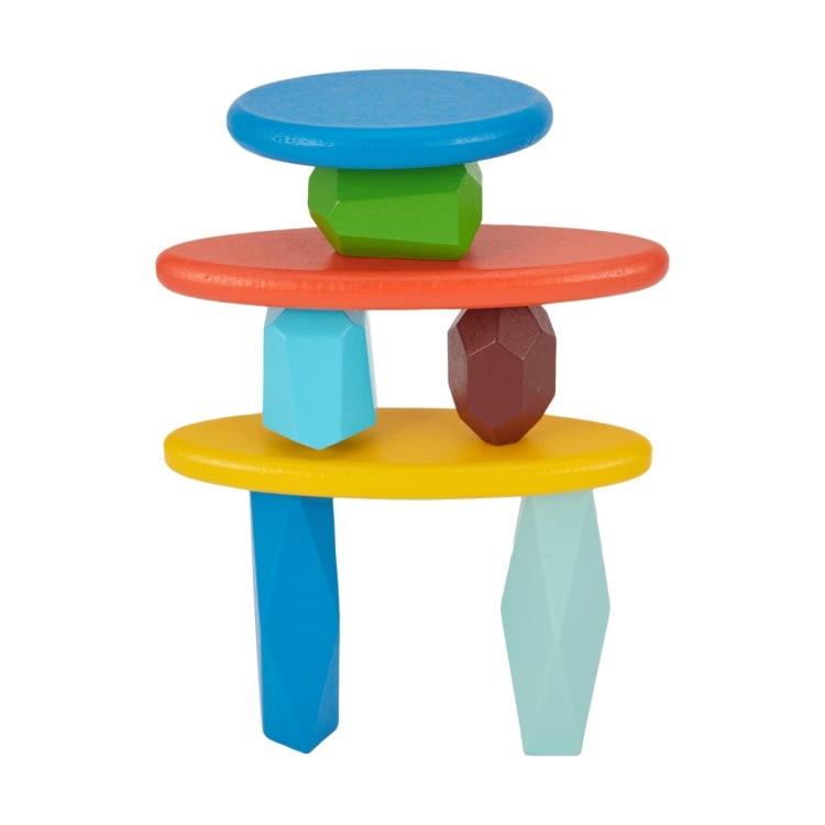 Wooden Stacking Stones Game - Kmart