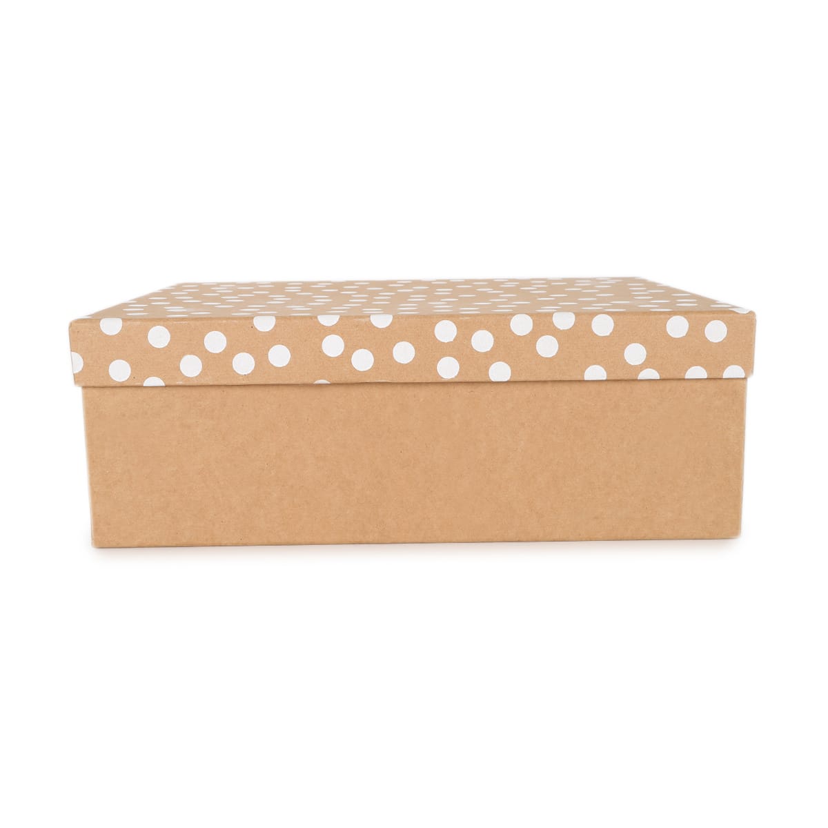 Kraft Gift Box with White Dots - Extra Large - Kmart