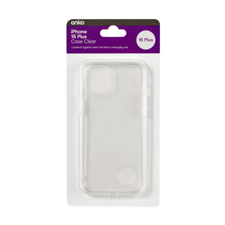 iPhone 15 Plus Case - Clear - Kmart