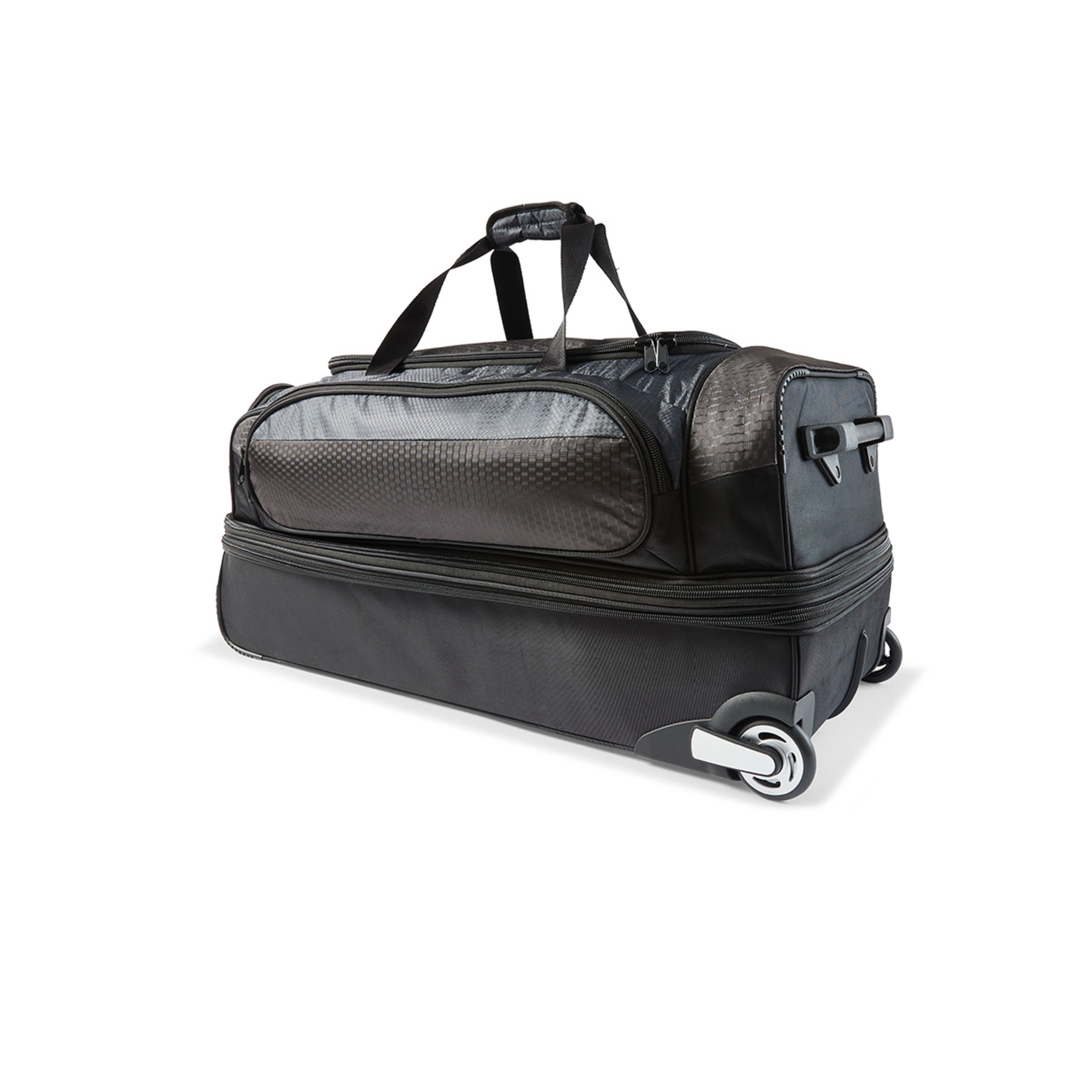 120L Rolling Transit Duffle Bag - Black - Kmart