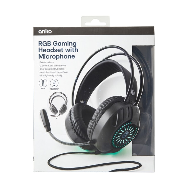Gaming Headset with Microphone - Kmart