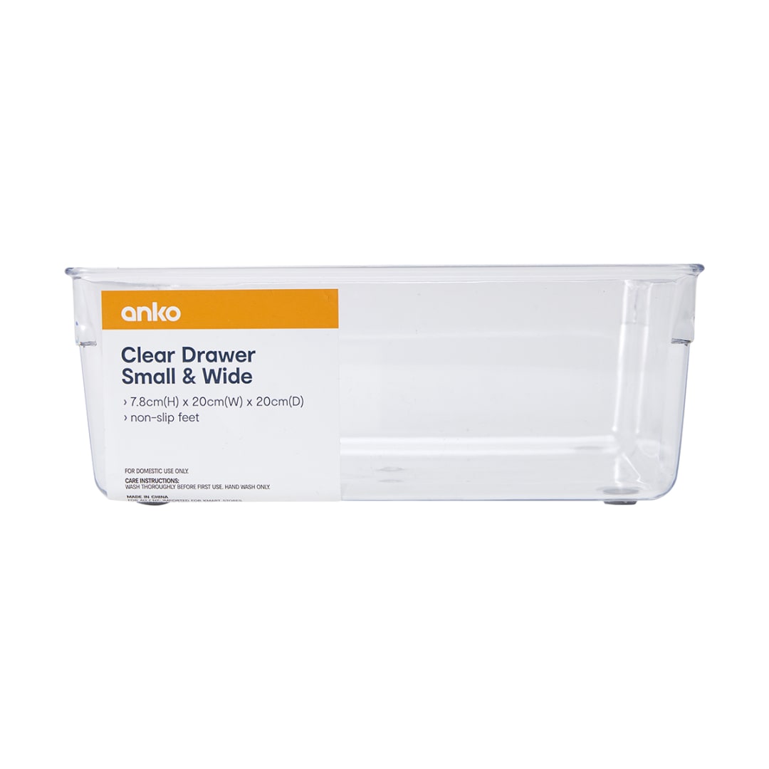 Small & Wide Clear Drawer - Kmart