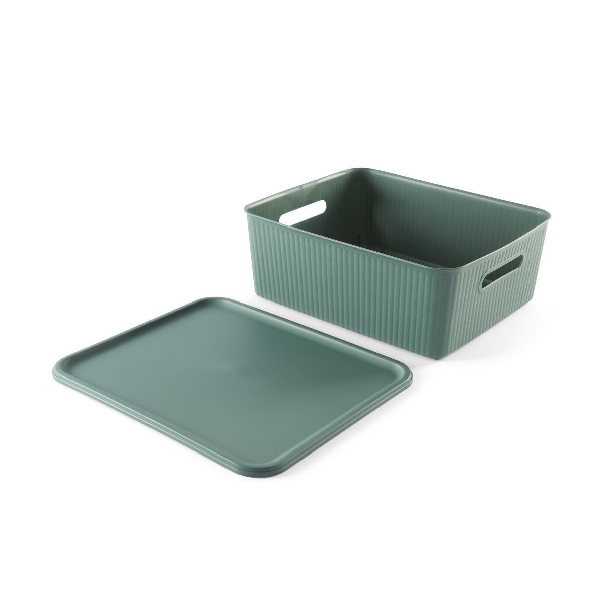 11L Ribbed Container - Green - Kmart NZ